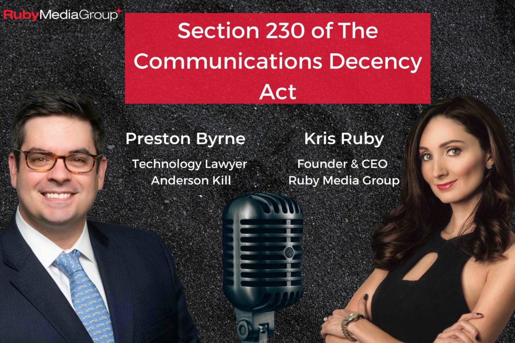 Section 230 of The Communications Decency Act | Ruby Media Group